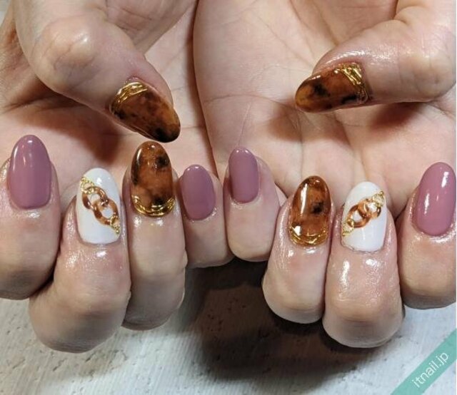 写真 (7枚目) - ～2023年版べっ甲デザイン～トレンドのミラーネイルをMIX - LOCARI（ロカリ）