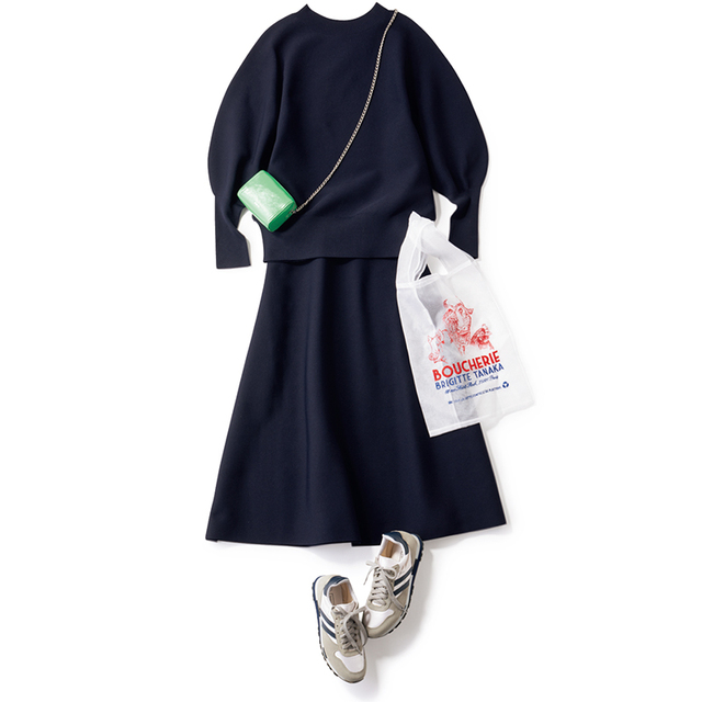 写真 (5枚目) - [きれいめ帰省コーデ7選]楽ちん＆着回せる！ニットのセットアップで洒落見え - LOCARI（ロカリ）