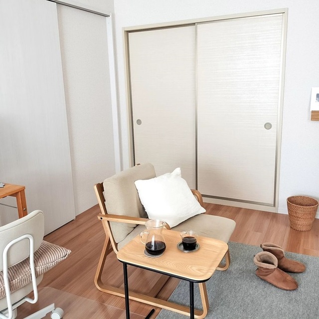 写真 (5枚目) - ＜築34年・1LDK＞無印家具ですっきり暮らす。ナチュラルインテリア実例 - LOCARI（ロカリ）