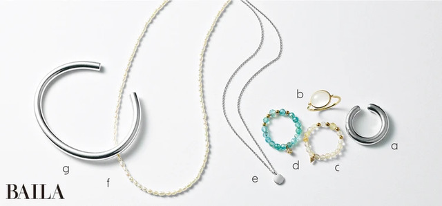 写真 (1枚目) - 小物でハズすのがお約束！“甘辛MIX派”のオン・オフ使えるジュエリーセット - LOCARI（ロカリ）