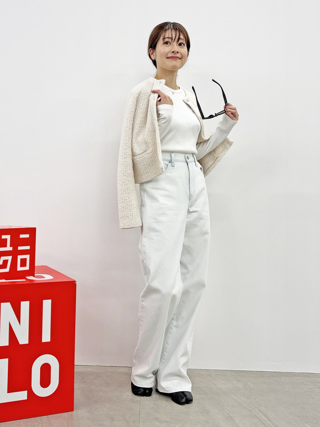 写真 (5枚目) - ユニクロ新作速報！バズり確定「ニットショートジャケット」ON・OFF着こなしレビュー - LOCARI（ロカリ）