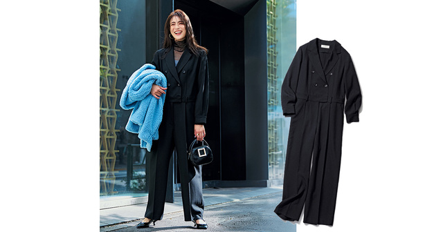 写真 (1枚目) - キレイめ[ジャンプスーツ]に沼るママ続出！シーン別着回しコーデ3 - LOCARI（ロカリ）