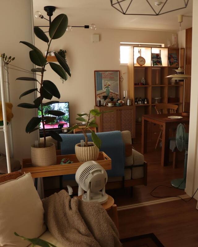 写真 (9枚目) - 「見せる収納」でたくさんものがあっても整うリビング。三人暮らしの2LDKインテリア - LOCARI（ロカリ）