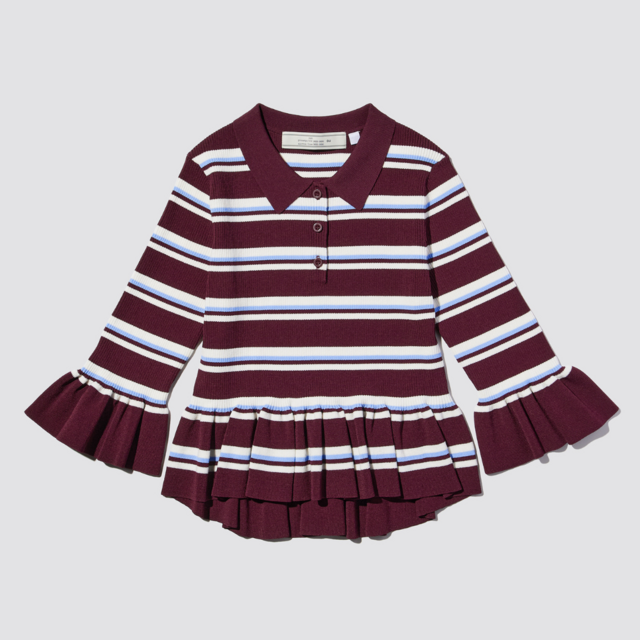 写真 (4枚目) - ペプラム風の裾が可愛い！[GU×rokh]リブポロセーターはきちんと感も｜本日発売 - LOCARI（ロカリ）