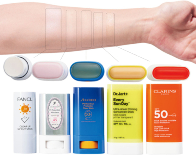 スゴいと噂の「UVスティック日焼け止め」人気5種を塗り比べたよ〜〜！ - LOCARI（ロカリ）