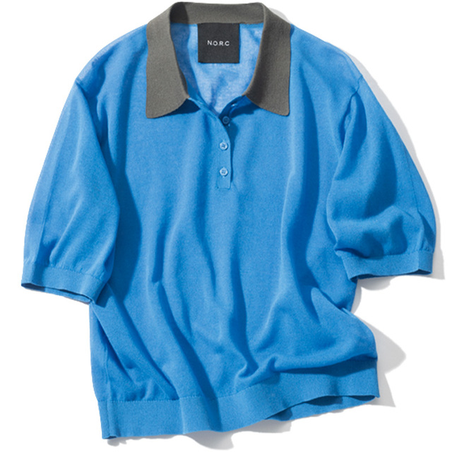 写真 (5枚目) - Tシャツより秋っぽい[最旬ポロニット]5選！端境期のキレイ見えに重宝 - LOCARI（ロカリ）