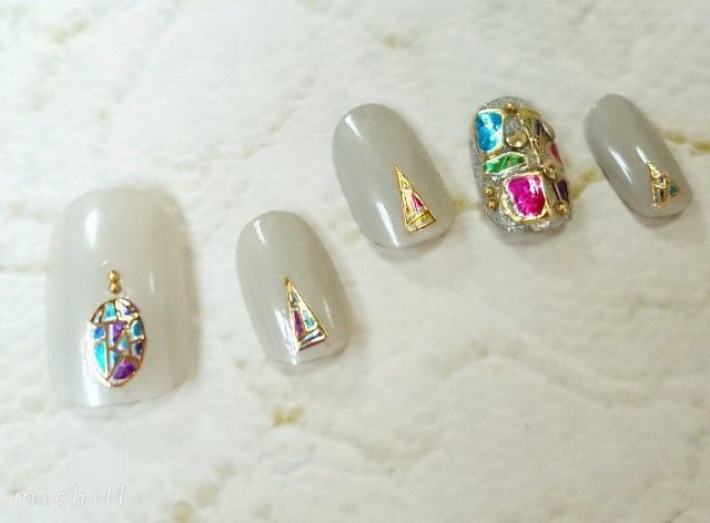 写真 (7枚目) - 100均新作ネイルシールで簡単♡ナチュラルベースの1点豪華ネイル - LOCARI（ロカリ）