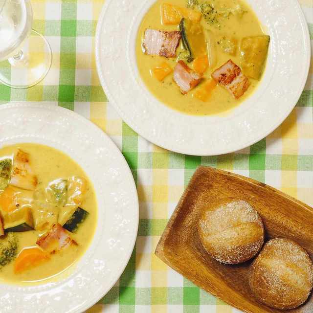 写真 (2枚目) - [365日のパンとスープ]厚切りベーコンとかぼちゃスープ - LOCARI（ロカリ） - LOCARI（ロカリ）