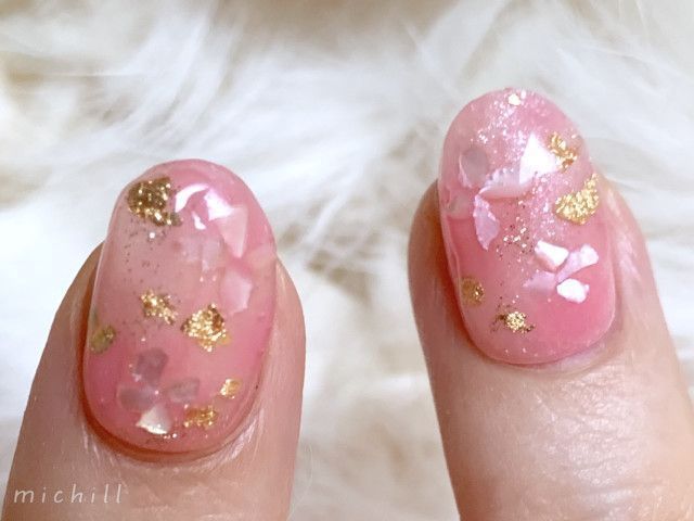 写真 (5枚目) - 100均キャンドゥのシェルで作る♡ほんのり和風な春の桜セルフネイル - LOCARI（ロカリ）