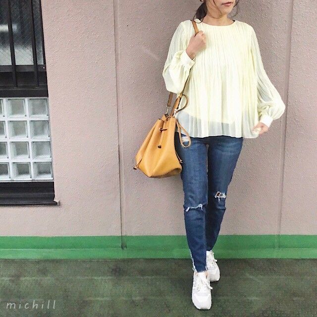 写真 (5枚目) - 可愛すぎる♡GUの高見えプリーツブラウスで春の着回し5days - LOCARI（ロカリ）