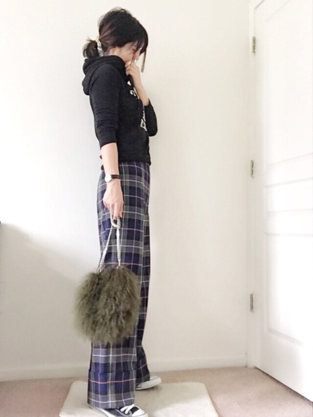 写真 (12枚目) - 可愛さが欲しい！[GU・ZARA・ユニクロ]のチェックパンツコーデ♡ - LOCARI（ロカリ）