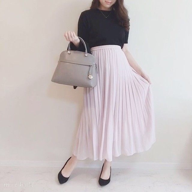 写真 (8枚目) - GU新作も！GU・ユニクロのプリーツスカートが上品＆高見え♡大人可愛い春コーデ♪ - LOCARI（ロカリ）