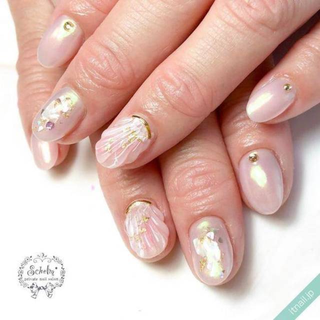 写真 (9枚目) - 3Dシェルが主役♡「マーメイドネイル」で夏のヒロインの座をGET - LOCARI（ロカリ）