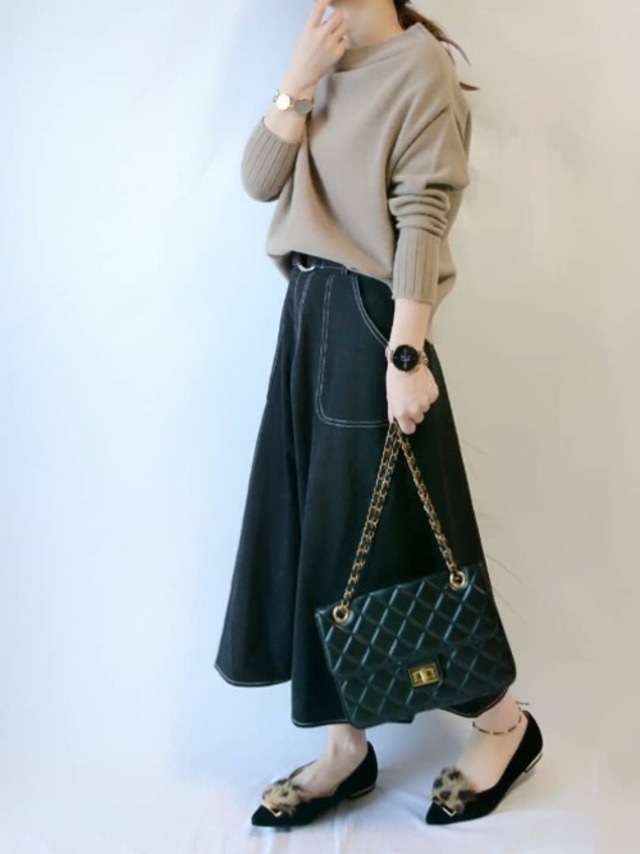 写真 (10枚目) - [2020冬]しまむらスカートはママの味方！コスパ のプチプラコーデ特集 - LOCARI（ロカリ）