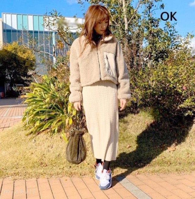 写真 (5枚目) - 大人気！GUニットスカートでつくる低身長さんのOK・NGコーデ - LOCARI（ロカリ）