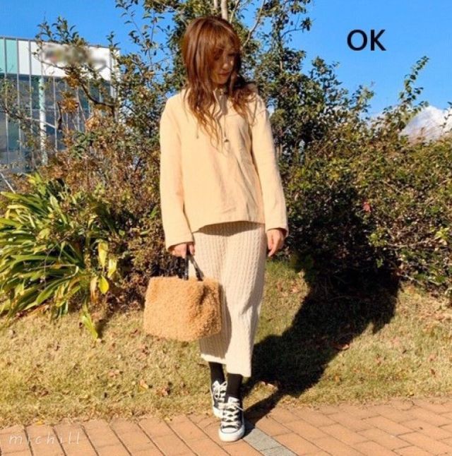 写真 (7枚目) - 大人気！GUニットスカートでつくる低身長さんのOK・NGコーデ - LOCARI（ロカリ）
