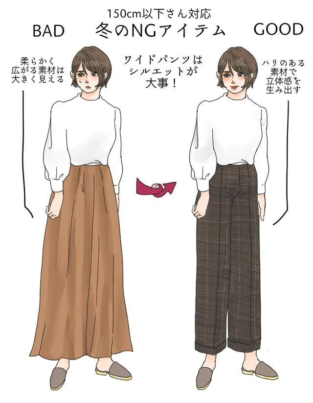 写真 (1枚目) - [150cm以下]野暮ったい？小柄さんが避けるべきNGアイテム - LOCARI（ロカリ）