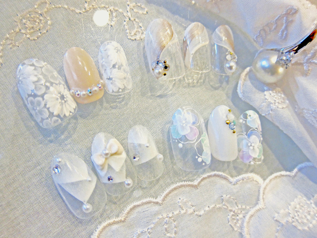 写真 (3枚目) - 眺めるだけで幸せ気分♡とびきり可愛いブライダルネイル特集！ - LOCARI（ロカリ） - LOCARI（ロカリ）
