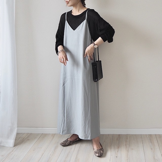 写真 (7枚目) - それ安っぽく見えてない？GUキレイ色「キャミワンピース」のNGコーデ＆高見えコーデ - LOCARI（ロカリ）