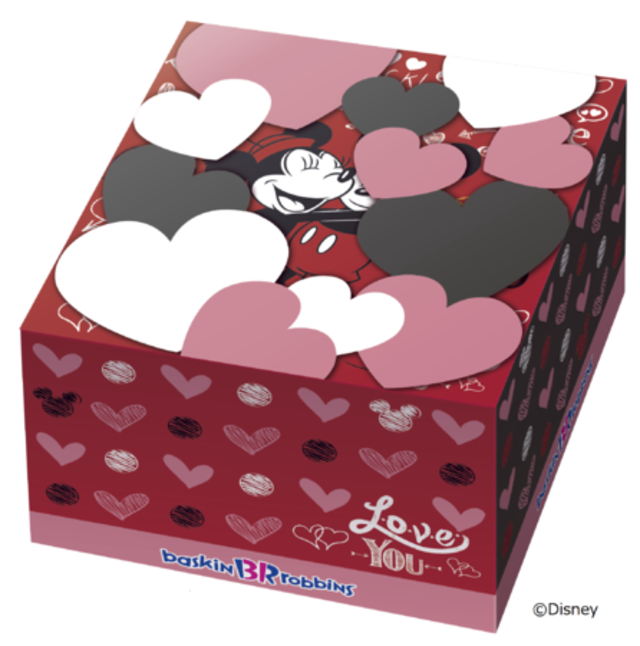 写真 (4枚目) - テイクアウトはミッキー＆ミニーのBOXで。サーティワンでバレンタイン限定「Pink - LOCARI（ロカリ）
