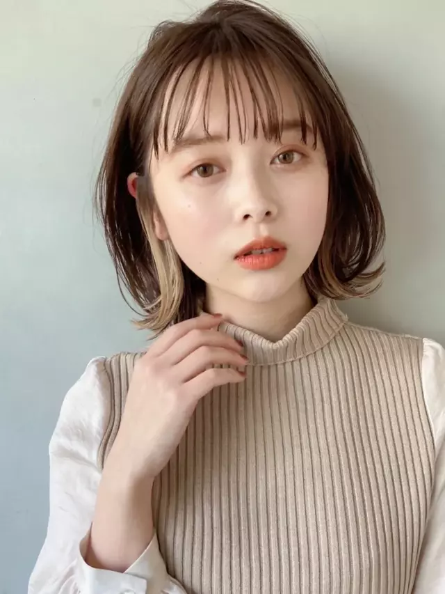 写真 (2枚目) - チラッと“春”見え♡さりげなく旬の「春色インナーカラー」20選 - LOCARI（ロカリ） - LOCARI（ロカリ）