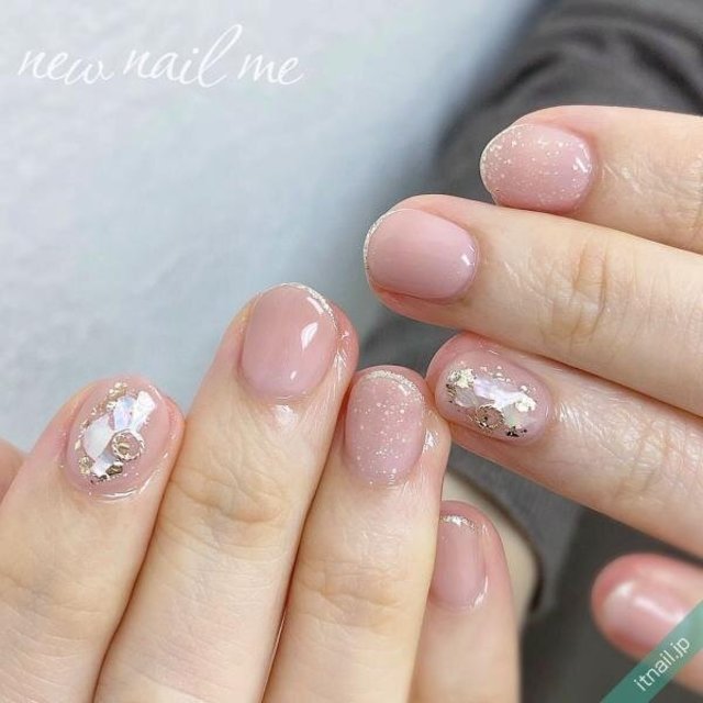 写真 (9枚目) - 卒業式や入学式にも！「ヌーディネイル」の上品アレンジTOP8 - LOCARI（ロカリ）