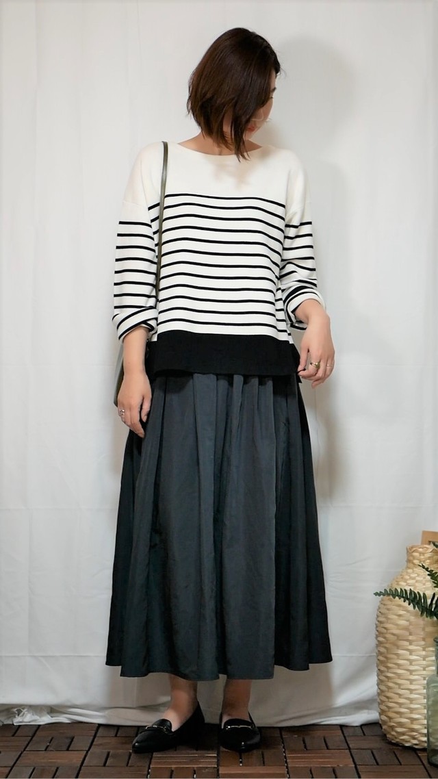 写真 (6枚目) - それ太って見えてますよ！GU「ボーダーニット」で失敗NGコーデ＆細見えOKコーデ - LOCARI（ロカリ）