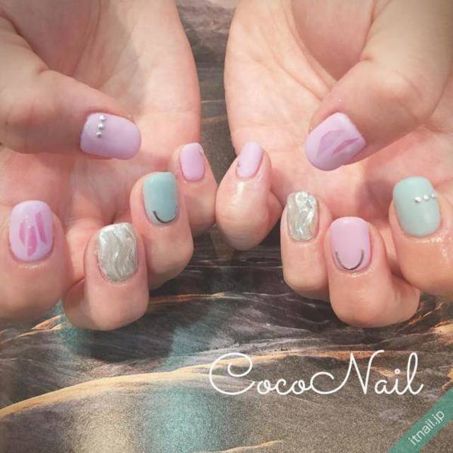 写真 (2枚目) - 秋冬ミルキーカラーネイル | セルフでも挑戦したいスイートな指先 - LOCARI（ロカリ）