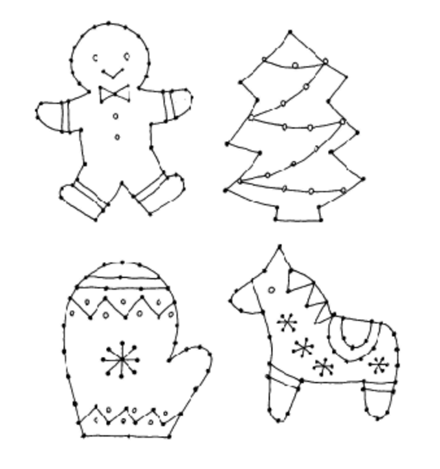 写真 (4枚目) - 紙に刺繍するだけ♡ジンジャークッキー風Xmasオーナメントの作り方 - - LOCARI（ロカリ）