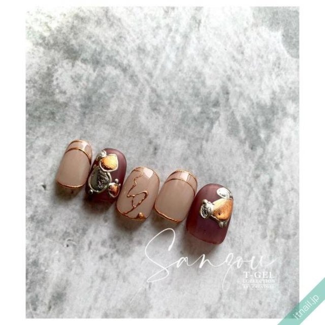 写真 (7枚目) - 秋･到来♡色とデザインで差がつくフレンチネイル特集～2021～ - LOCARI（ロカリ）