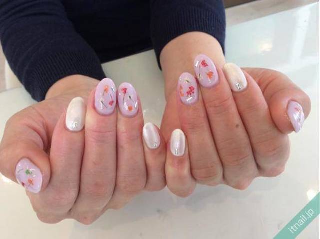 写真 (10枚目) - 満開を指先に♡「押し花×パステル」で作る春先取りネイル - LOCARI（ロカリ）