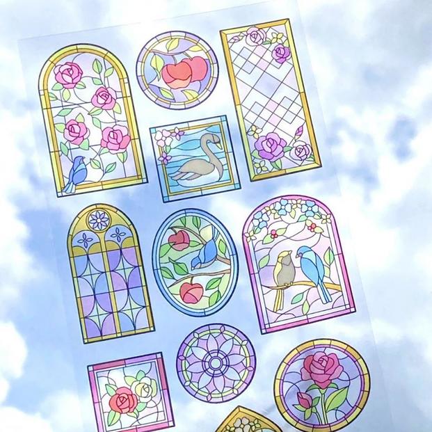 透け感がキレイ♡セリアで「ステンドグラス風」シールが買えるよ～！ - LOCARI（ロカリ）