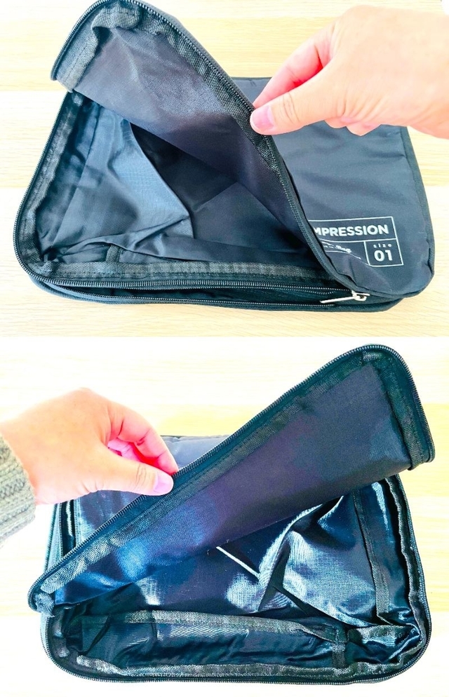 写真 (4枚目) - 家中の冬服、全部これにしまいたい！ダイソーの「大容量バッグ」洋服がめっちゃ小さくなるの！ - LOCARI（ロカリ）