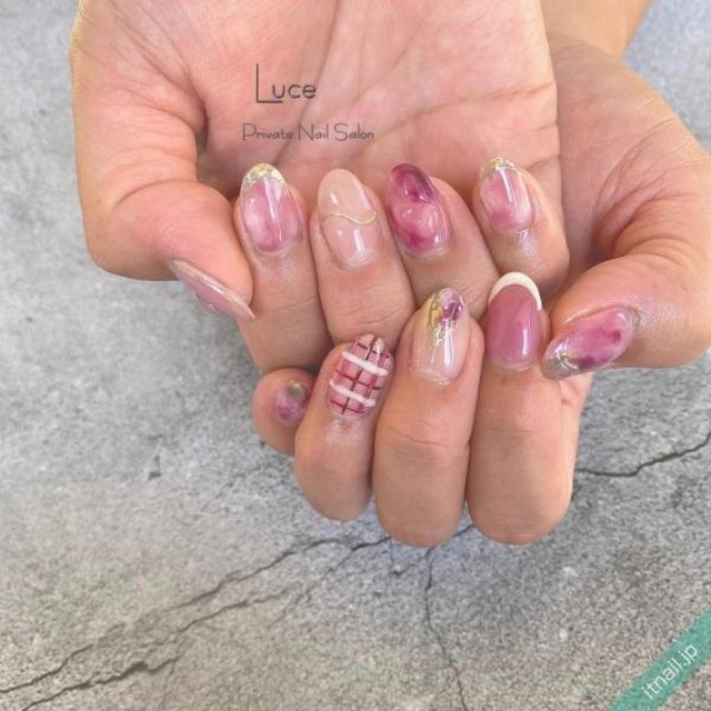 写真 (6枚目) - 大人ネイルはピンクパープルにお任せ♪ニュアンス感でおしゃれ度UP - LOCARI（ロカリ）
